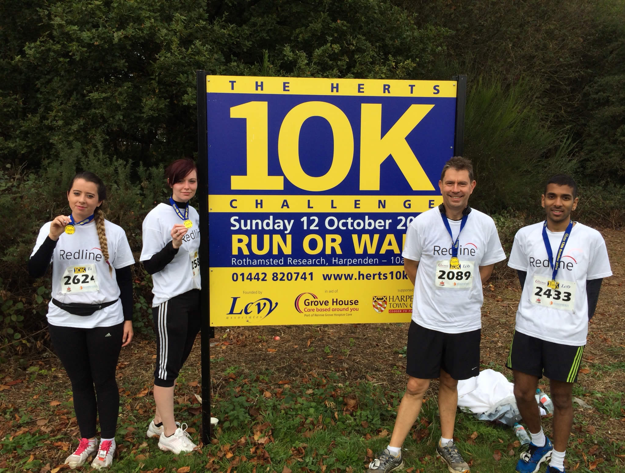 A Redline team of Adam Walker , Bhav Patel, Laura Preston and Mandy ...